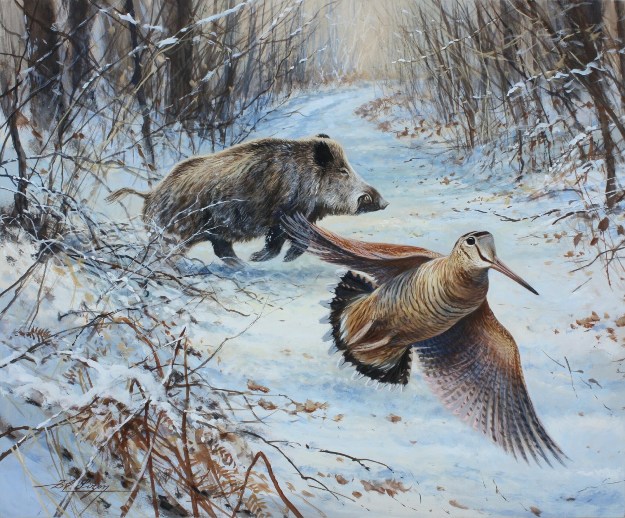 Bécasses - Dominique Pizon